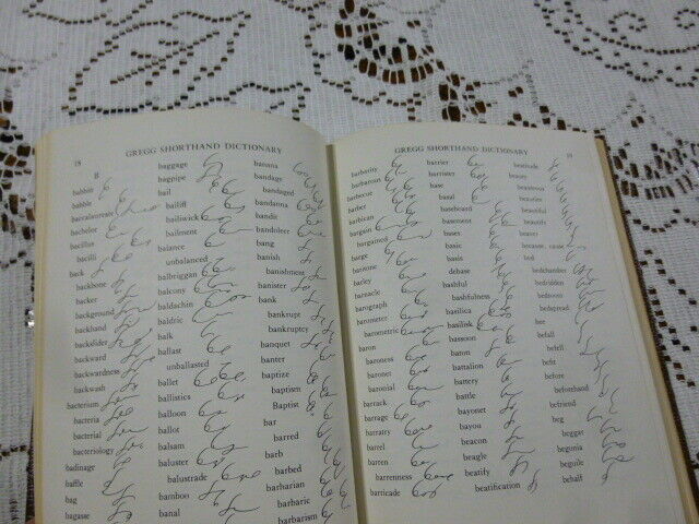 GREGG SHORTHAND DICTIONARY By JOHN ROBERT GREGG ANNIVERSARY EDITION ...