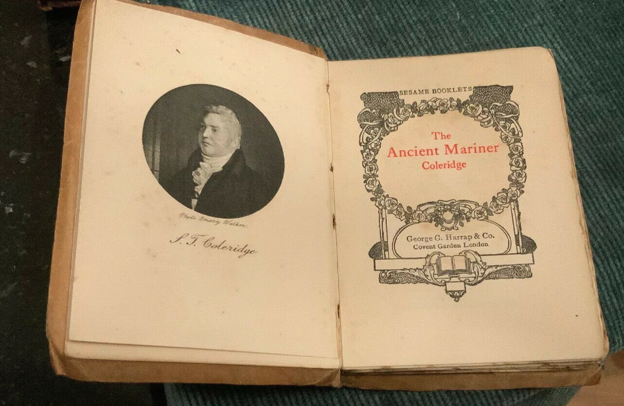 Old Book The Rime Of The Ancient Mariner (Samuel T Coleridge Miniature ...