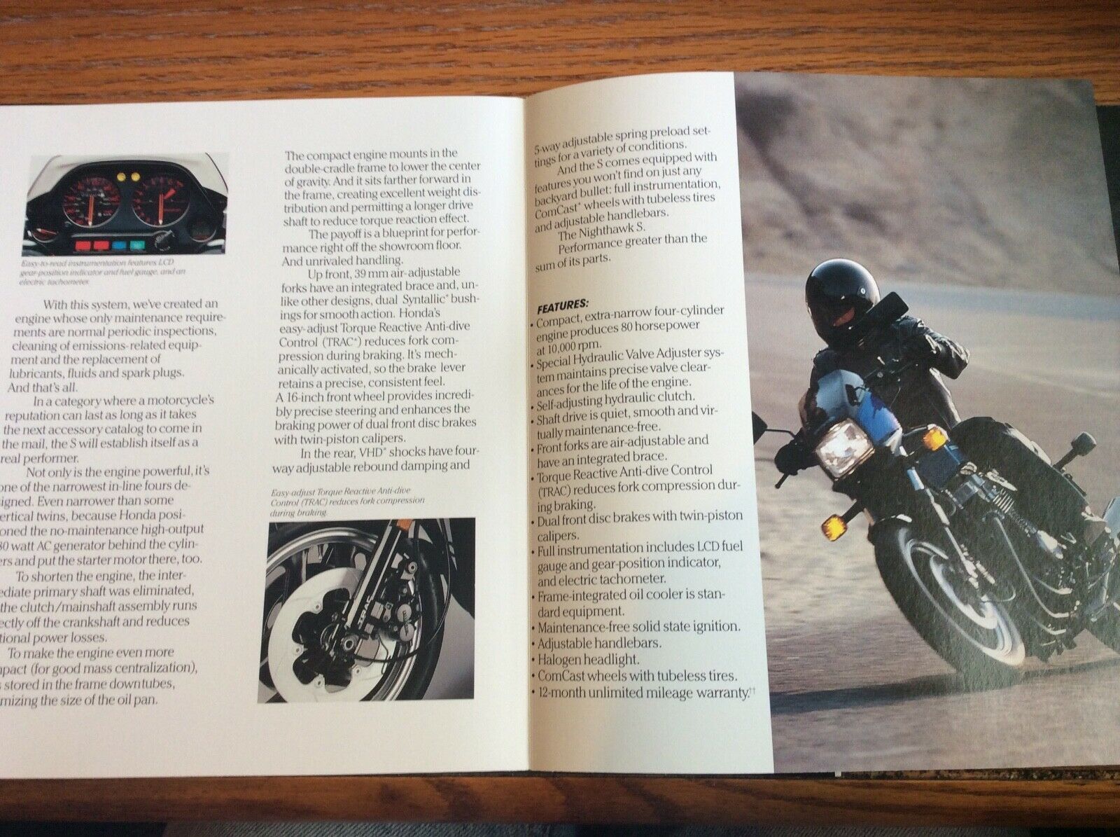 VINTAGE 1984 HONDA NIGHTHAWK S MOTORCYCLE SALES BROCHURE | #18428074