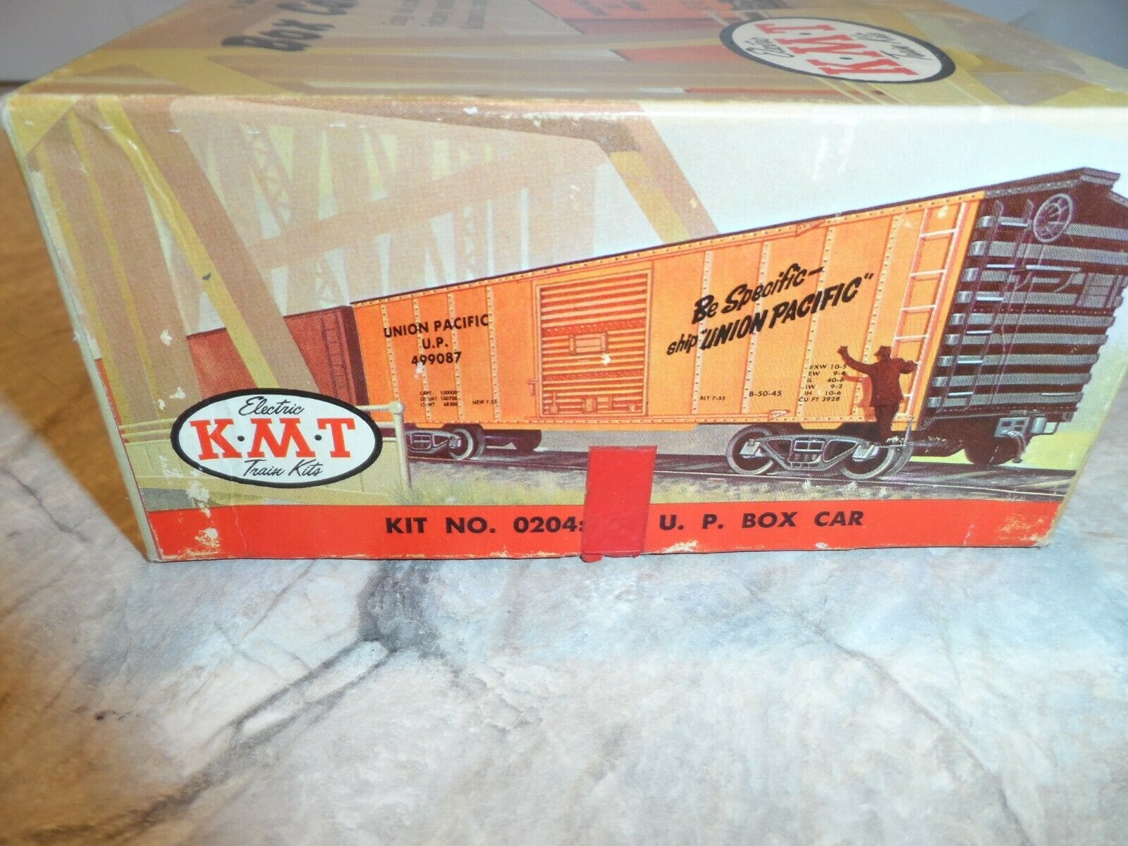 KUSAN/KMT VINTAGE O GAUGE BOX CAR UNION PACIFIC | #18380495