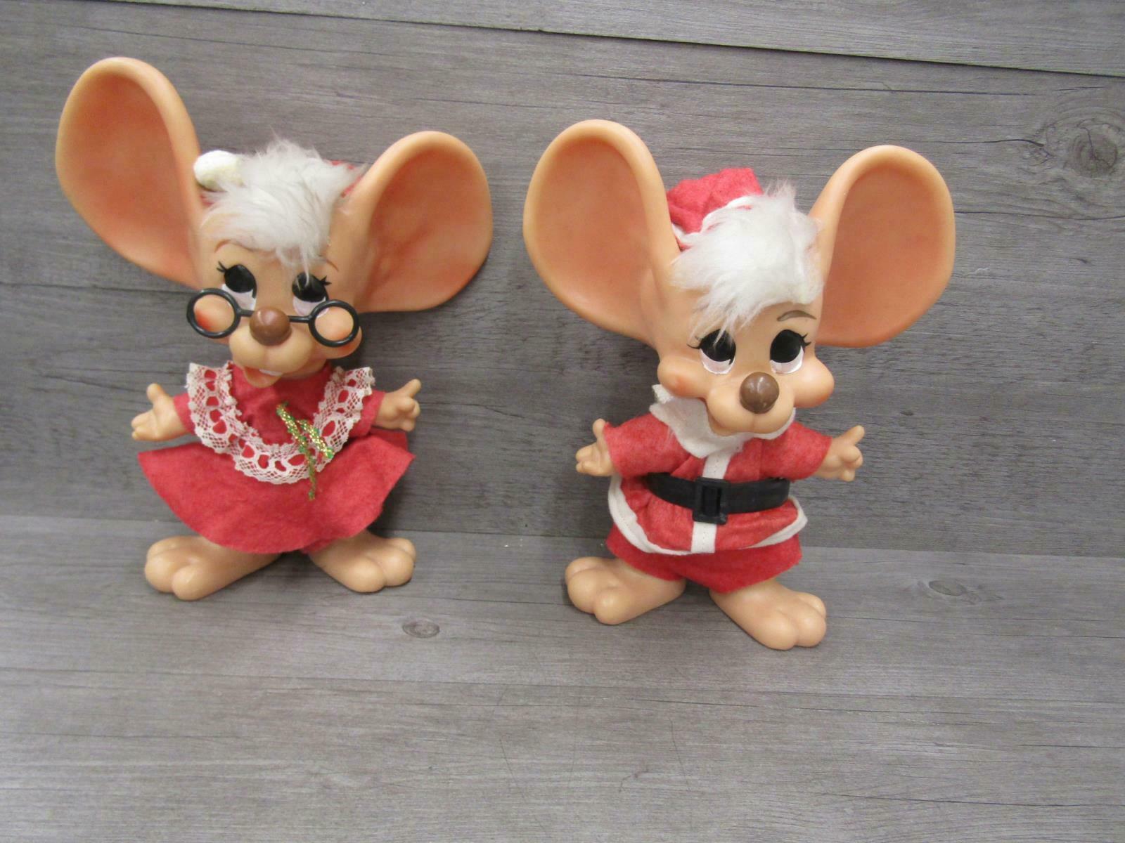 Vintage Roy Des Of Fla © 1970 Big Ear Mouse Bank Mrs Claus Santa St ...