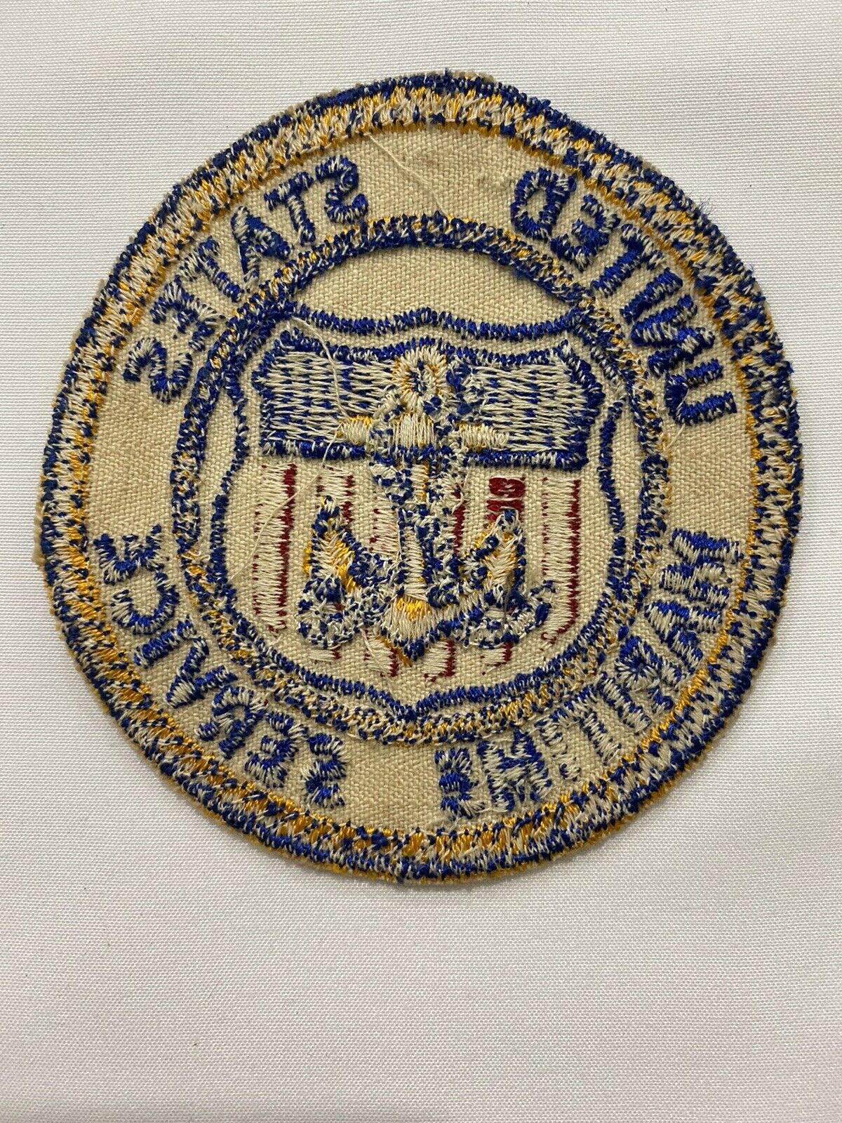 Vintage WWII Era United States Maritime Service Embroidered Patch ...