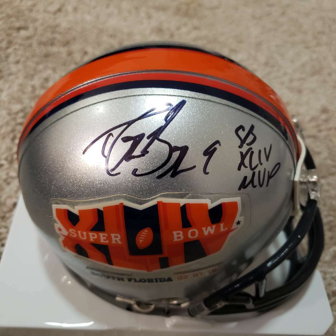 DREW BREES SIGNED AUTOGRAPHED BOWL MINI HELMET W/INSCRIP BREES HOLOGRAM ...