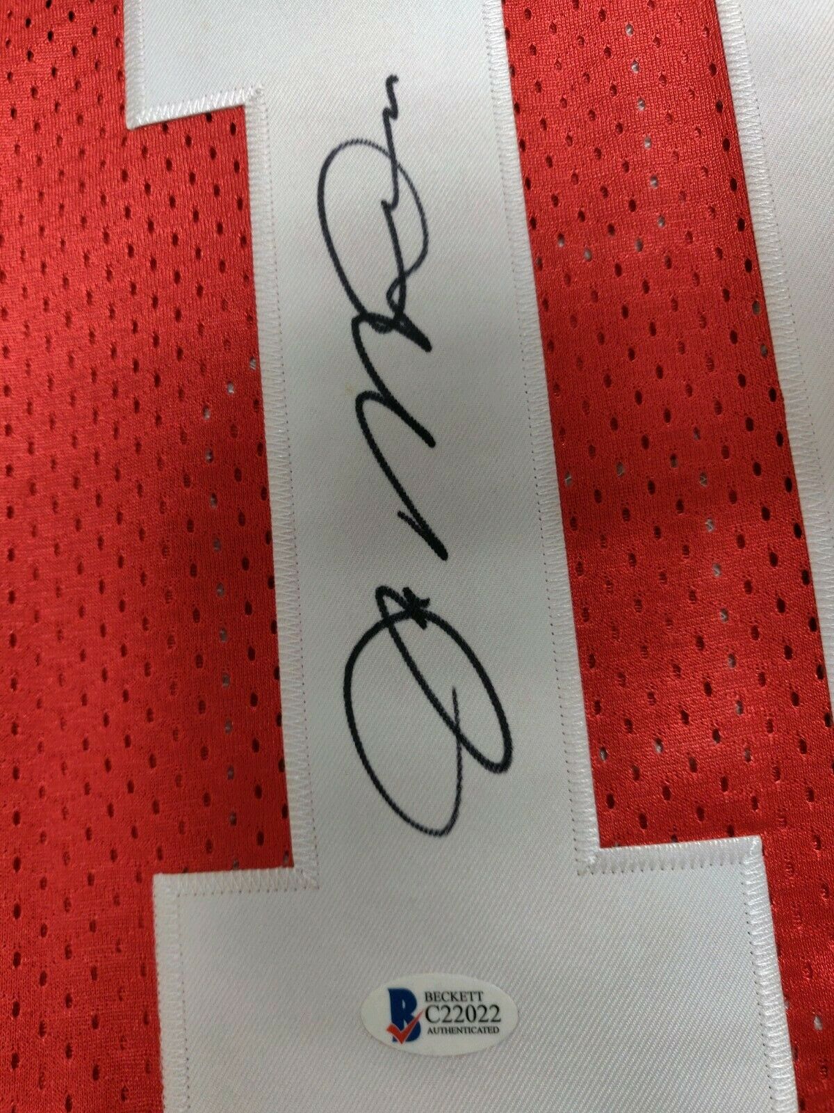 Joe Montana Signed San Francisco 49ers Red Jersey Autograph Beckett ...
