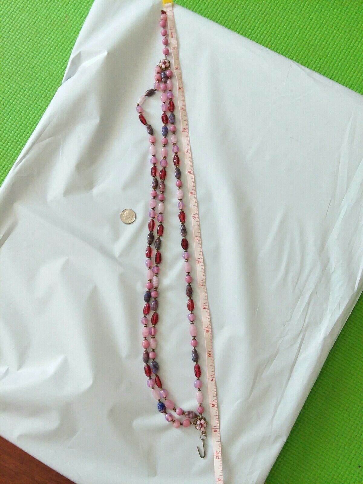 Vintage Miriam Haskell Art Glass Bead Necklace | #18338575
