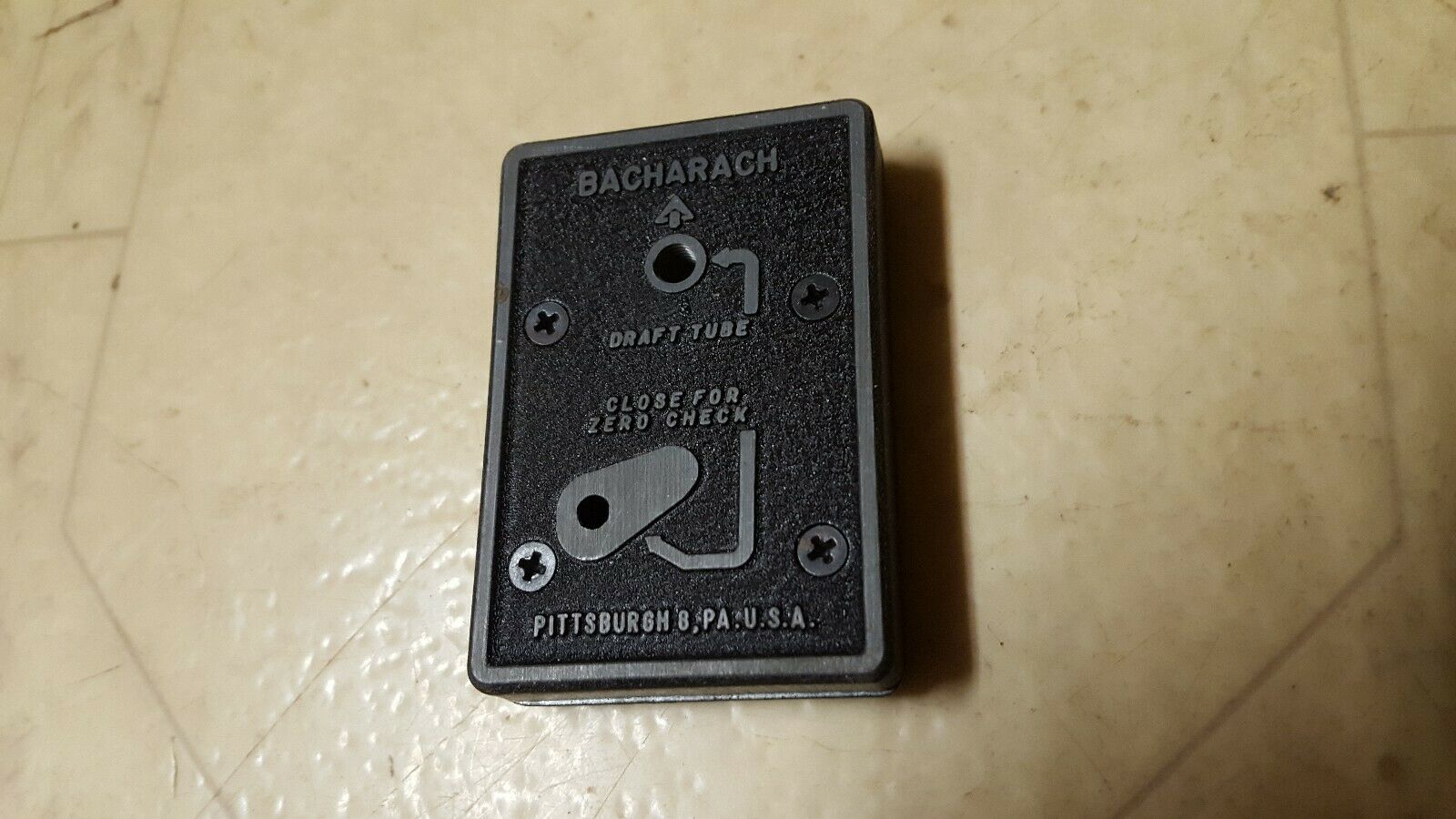 VINTAGE BACHARACH DRAFT - RITE POCKET GAUGE PITTSBURGH PA | #18289000
