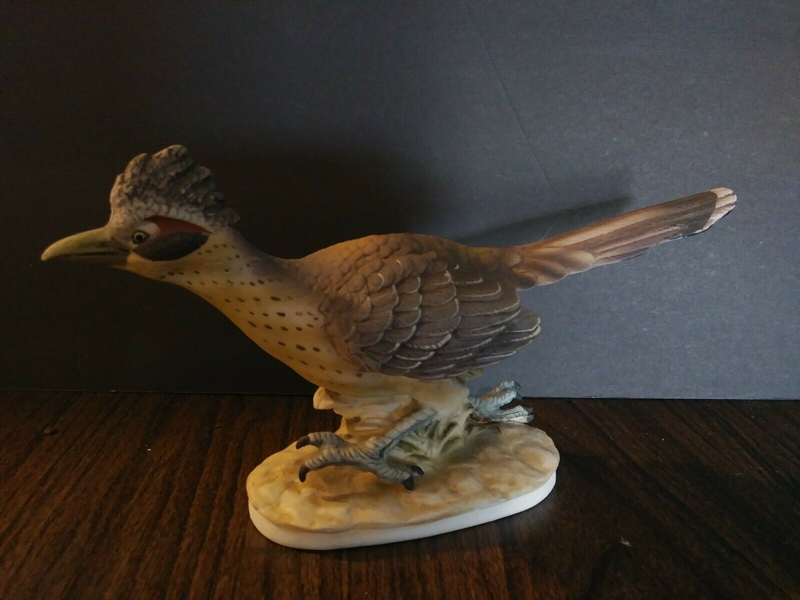Vintage Lefton China Bisque Porcelain Road Runner Bird Figurine | #18272237