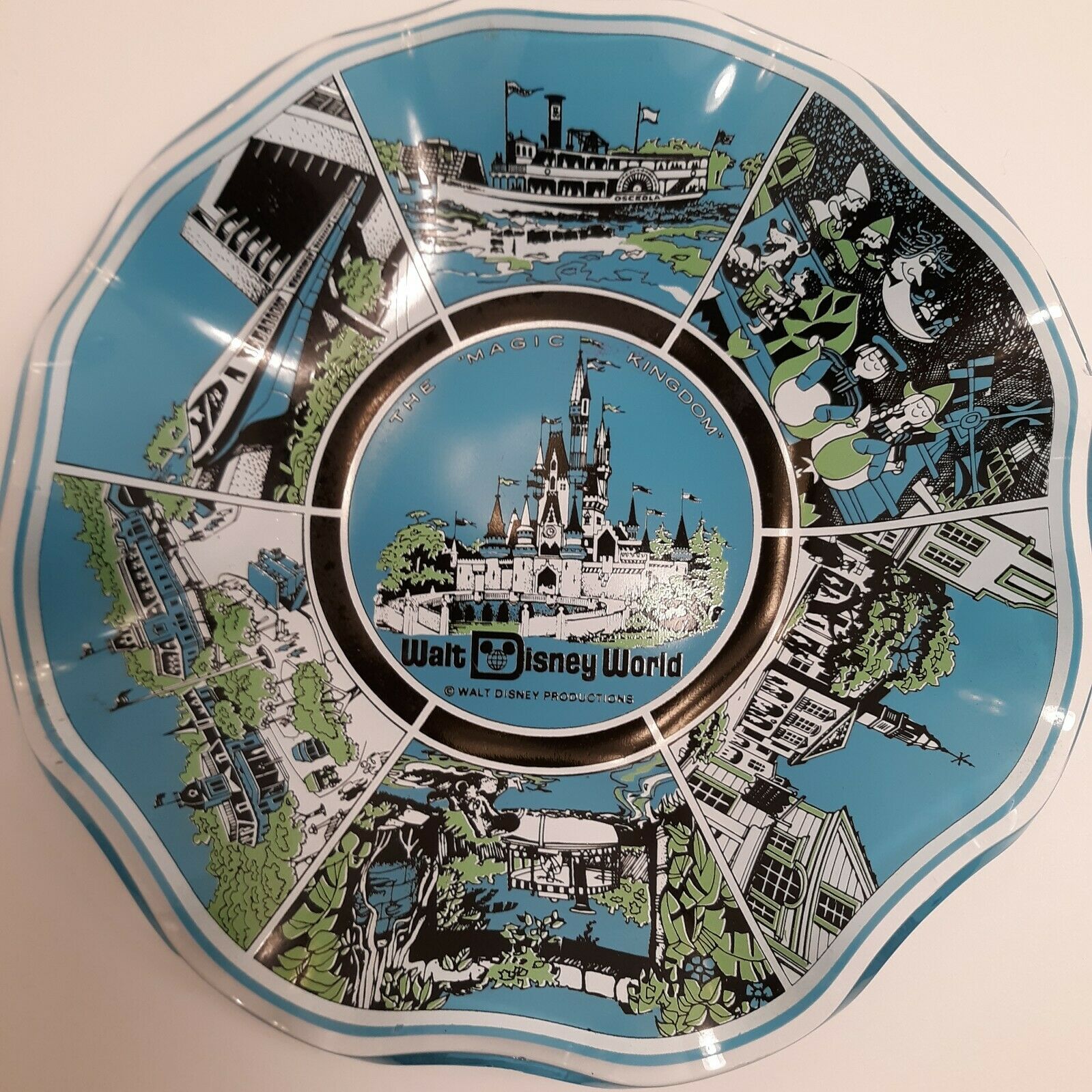 Vintage Walt Disney World Souvenir Glass Magic Kingdom Bonus Epcot ...