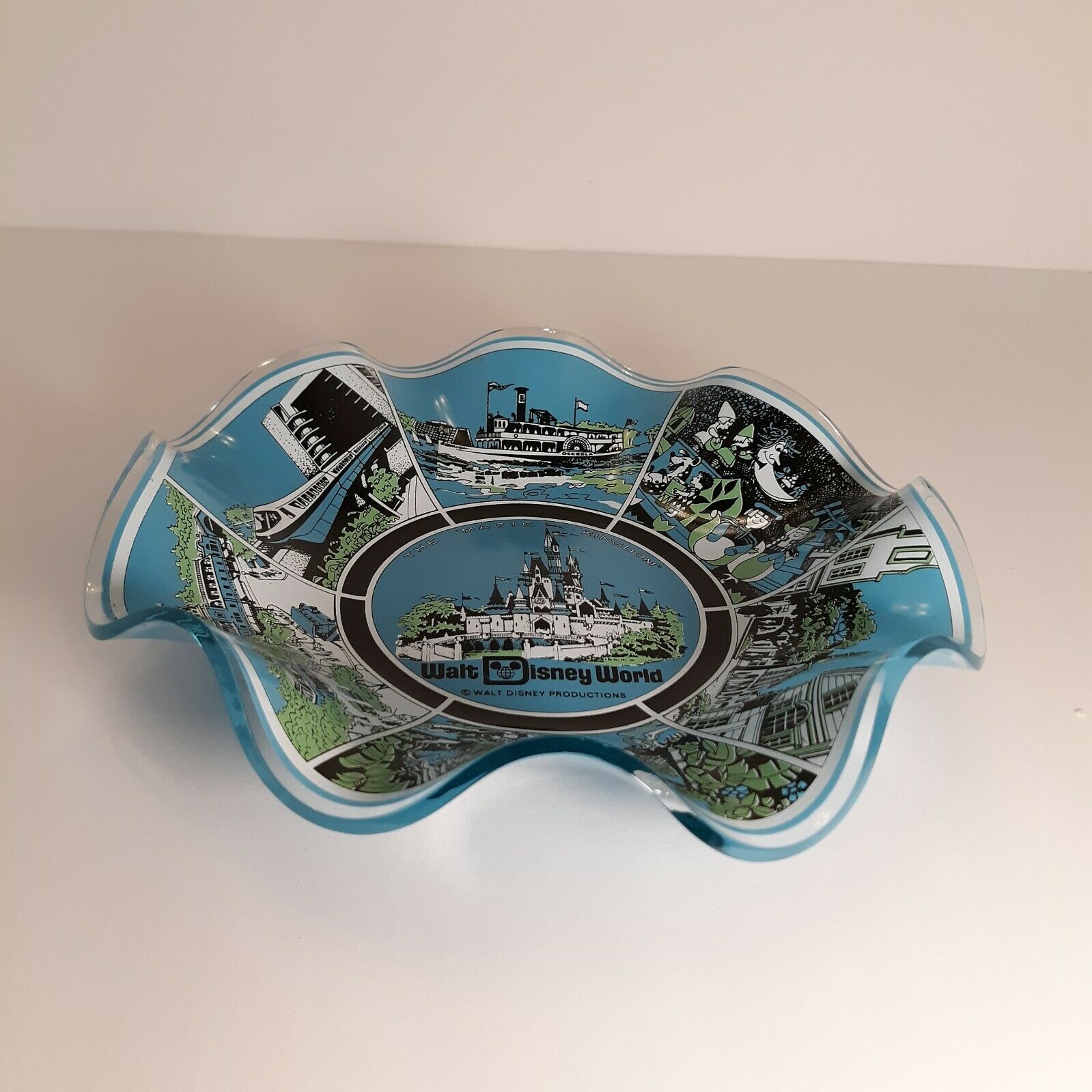 Vintage Walt Disney World Souvenir Glass Magic Kingdom Bonus Epcot ...