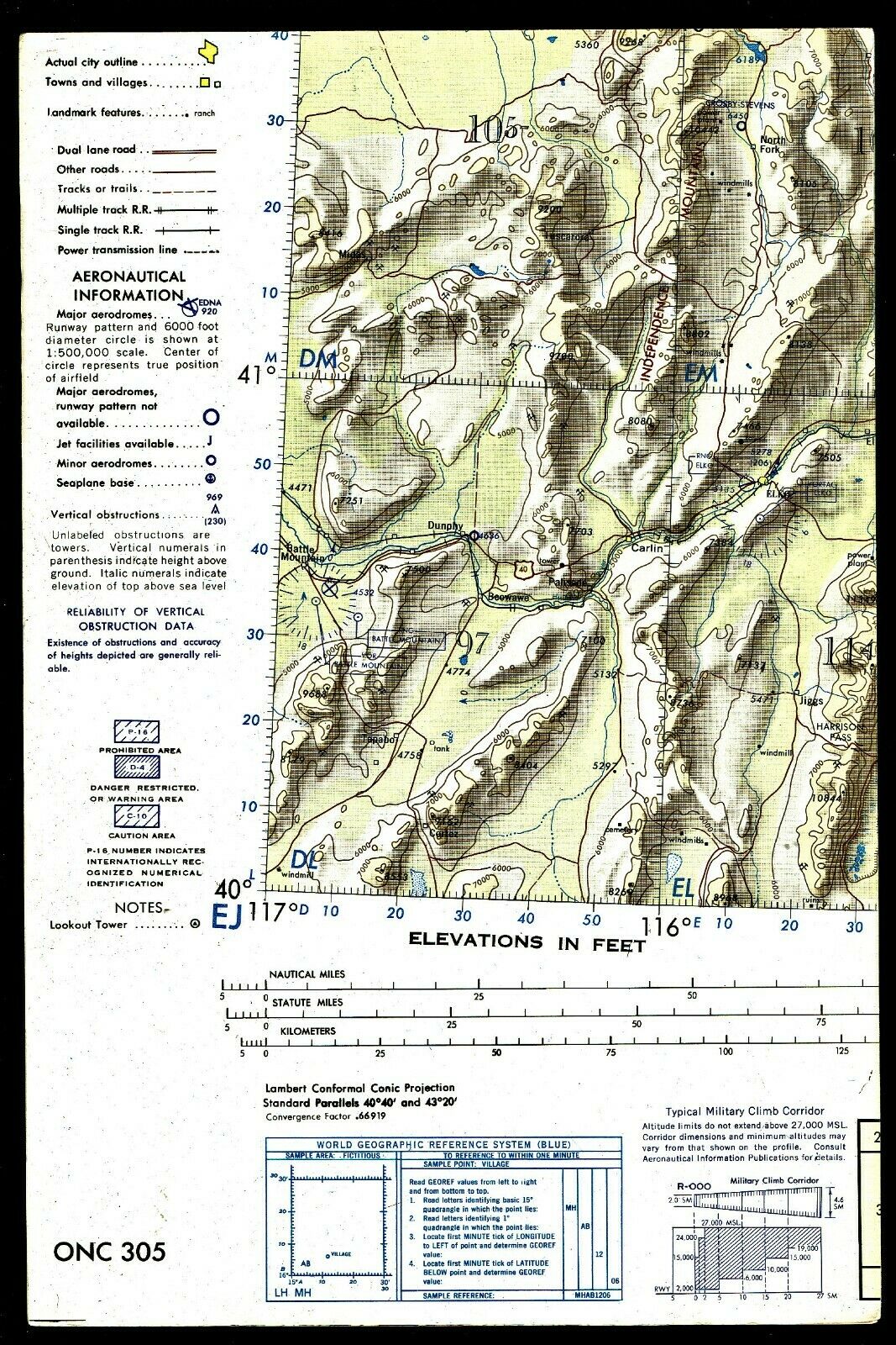 ⫸ Vintage Great Salt Lake USAF Aeronautical Chart 3/1960 1:1, 00, 000 ...