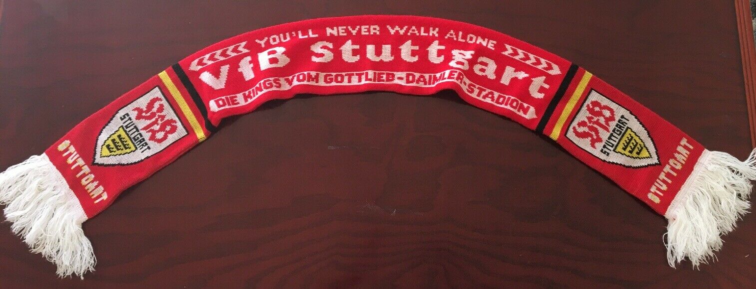 VINTAGE FC VFB STUTTGART FOOTBALL SCARF SCHALL DEUTSCHLAND GERMANY ...