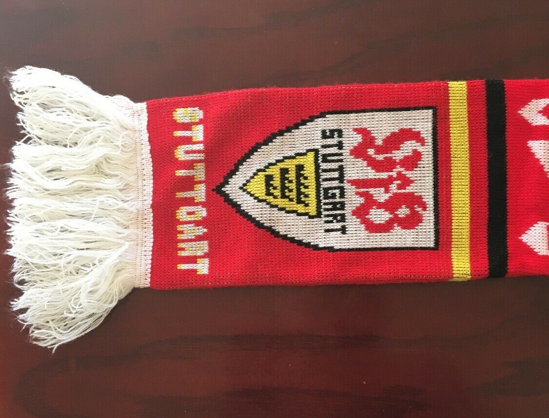 VINTAGE FC VFB STUTTGART FOOTBALL SCARF SCHALL DEUTSCHLAND GERMANY ...