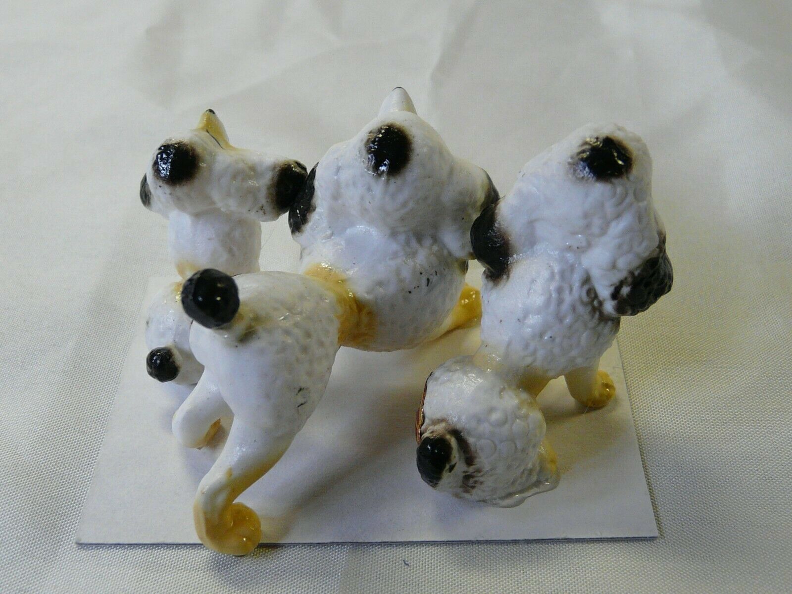 Vintage Set Of 3 Bradley Miniature Bone China Poodle Dog Figurines ...