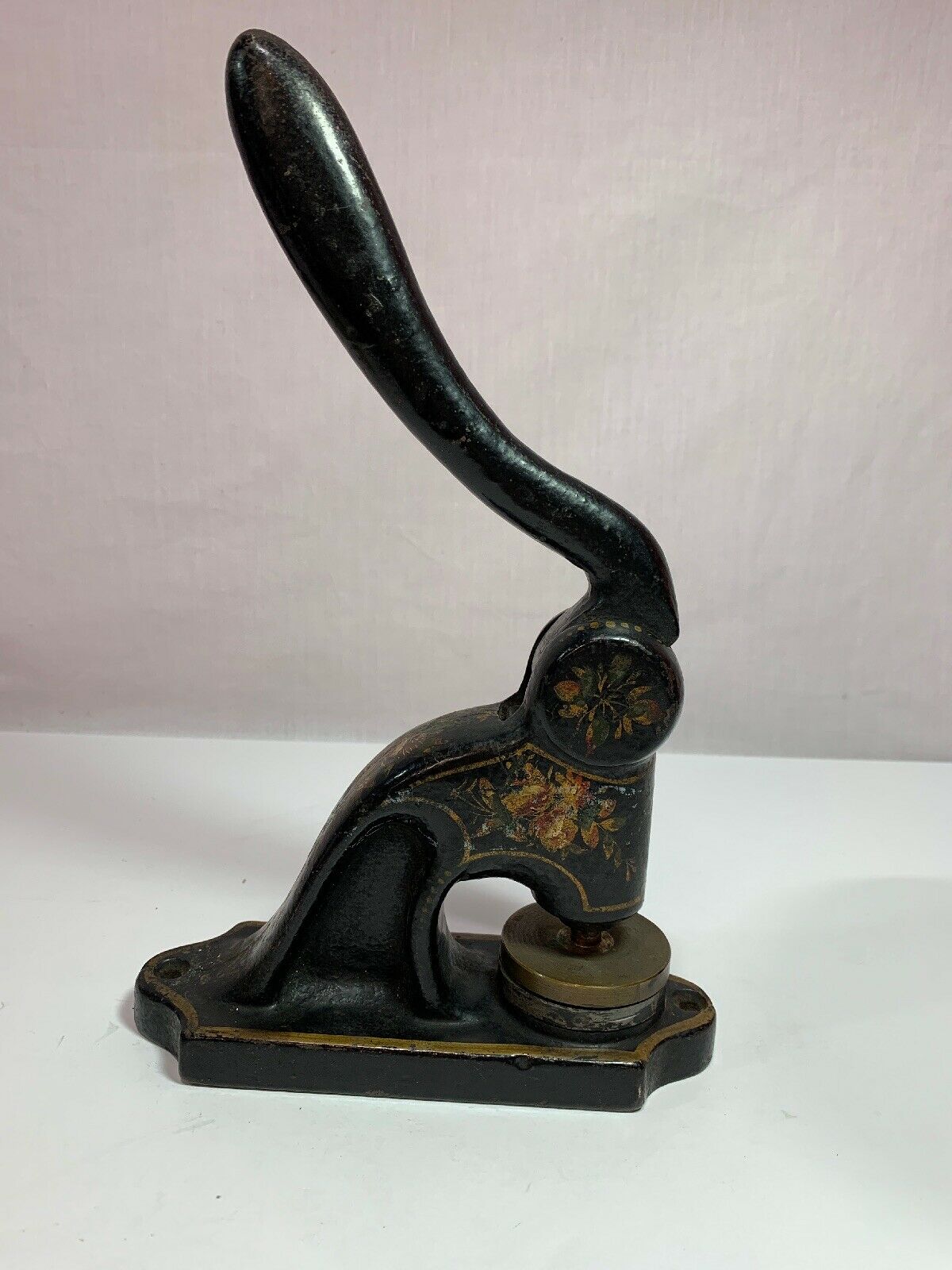 Antique Cast Iron Seal PRESS EMBOSSER - Stamp Press | #18267677