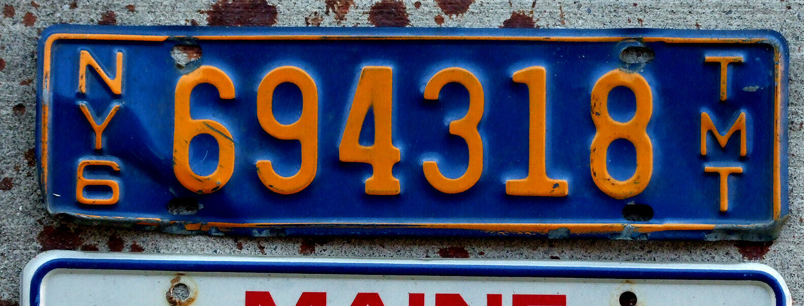 York State Highway Use Tax Or Ton Mile Tax (TMT) License Plate NY6 ...