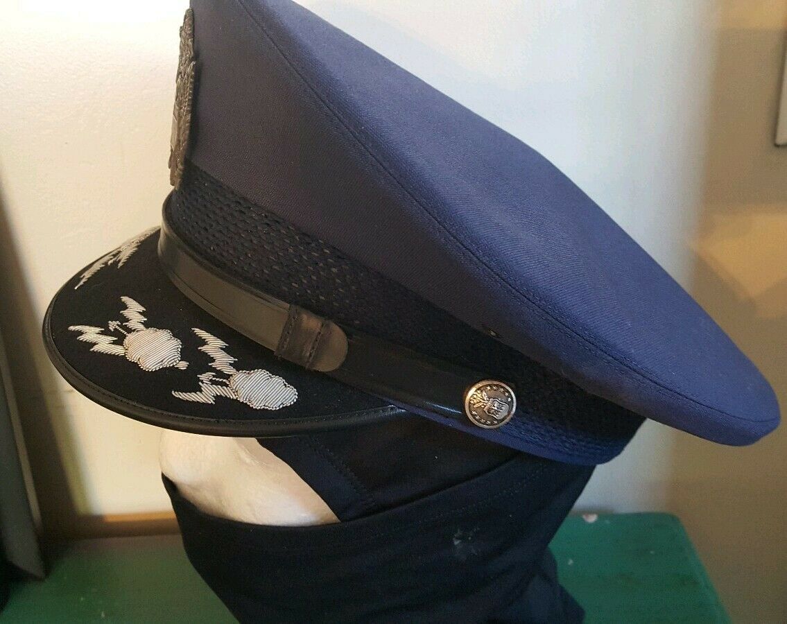 Vintage USAF US Air Force Field Officer Service Dress Uniform Hat Cap ...