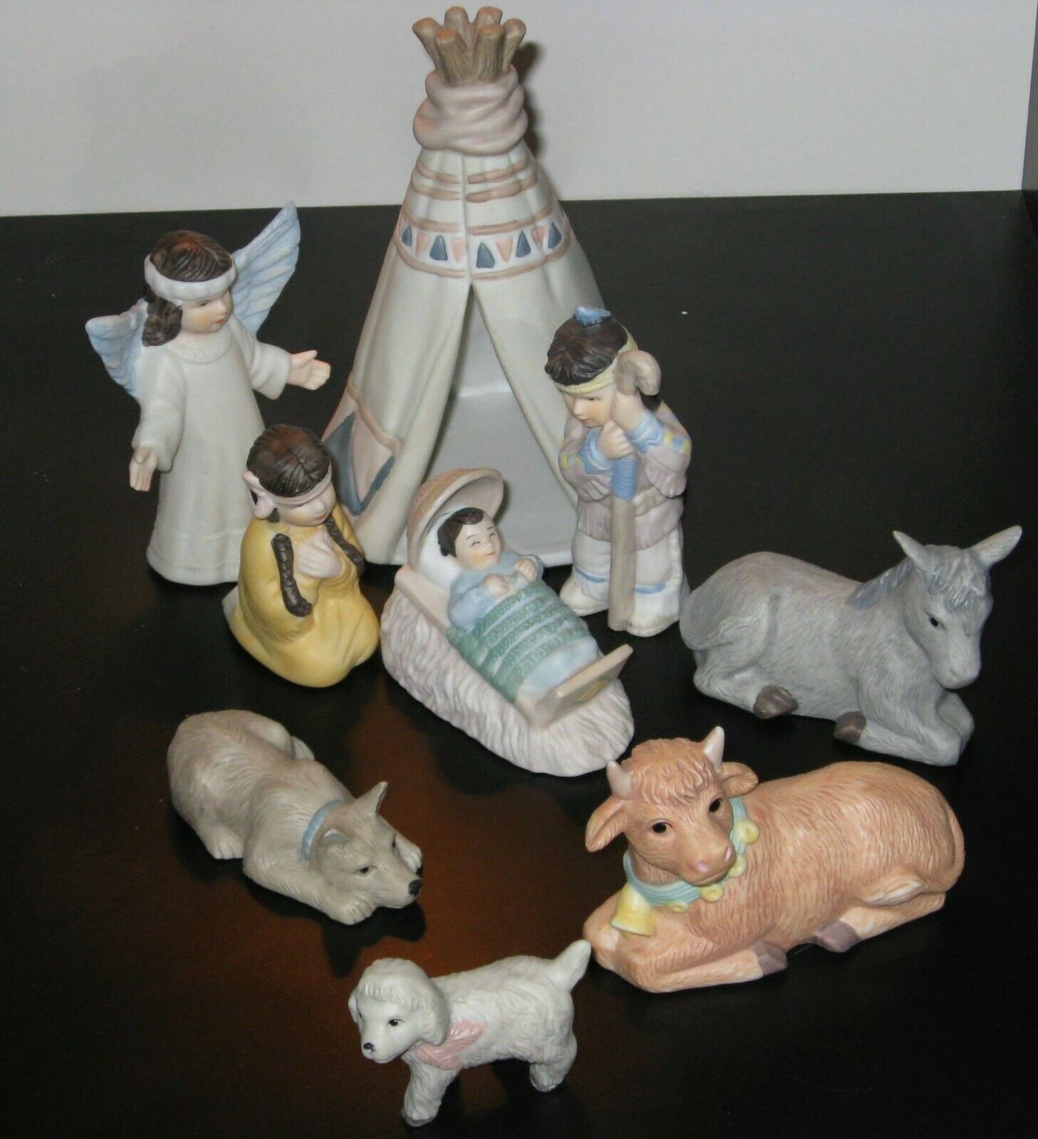 Vintage House Of Lloyd Native American Nativity Christmas Around The ...