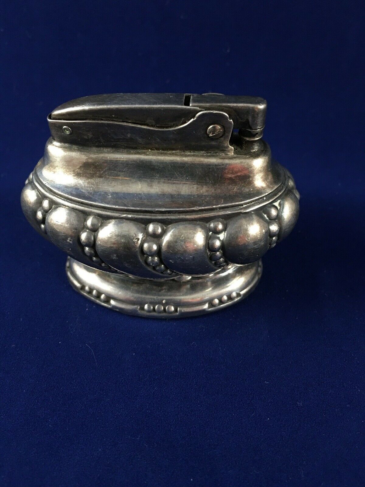 Vintage Ronson Crown Silver Plated Table Top Cigarette Lighter Newark ...