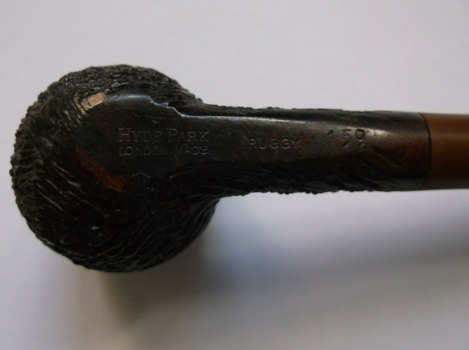 VINTAGE WOODEN PIPE - HYDE PARK LONDON MADE RUGBY 159 | #19511026