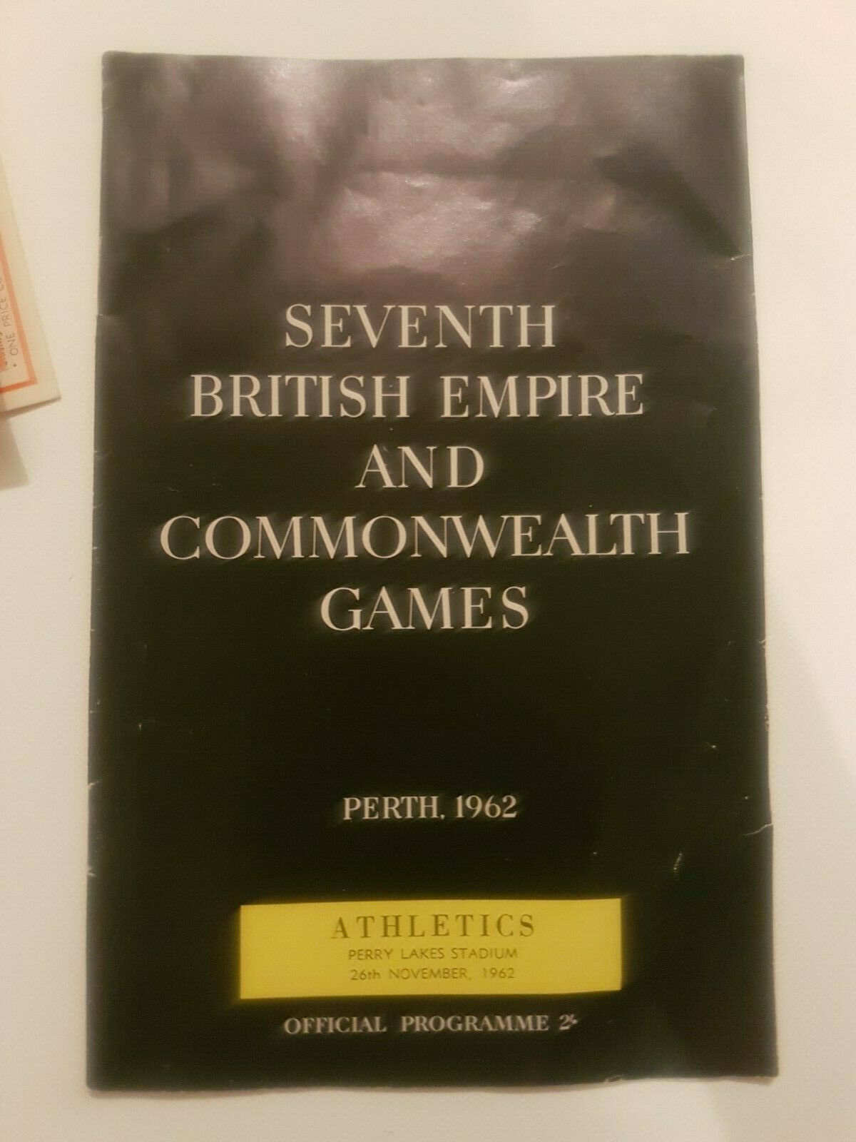 Vintage Commonwealth Games Perth 1962 Souvenir Guide, Tickets Etc ...