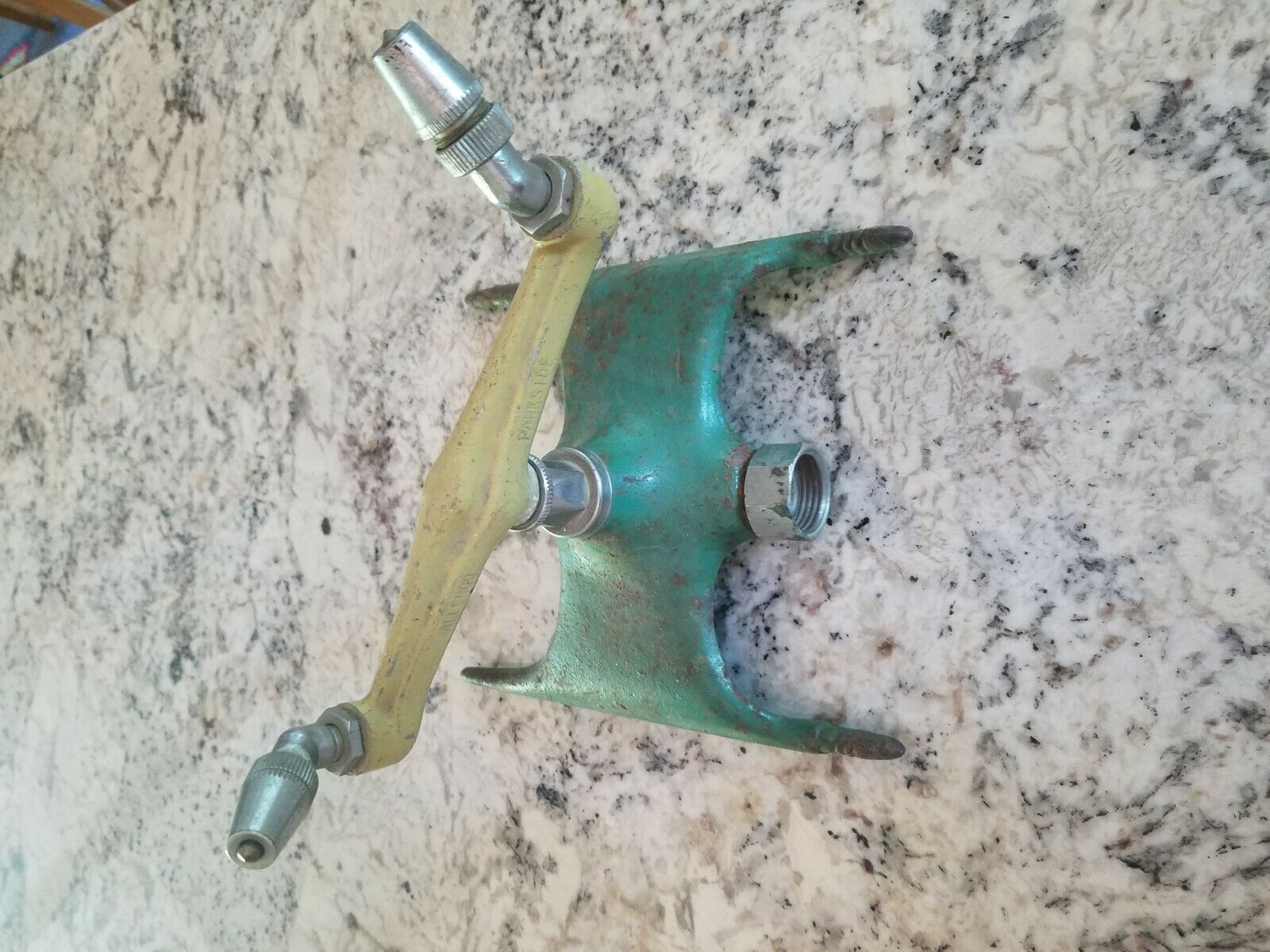 VTG W. D. Allen Spinning Metal Sprinkler Parkside Yellow & Green ...