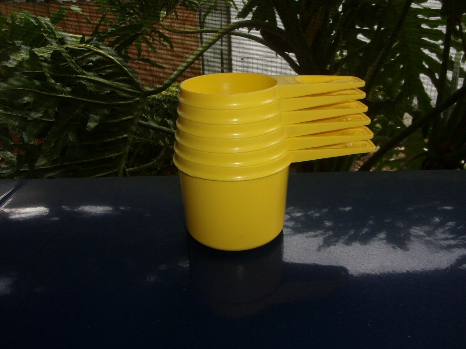 Vintage Tupperware Measuring Cups Yellow Complete Set Of 6 | #18107253