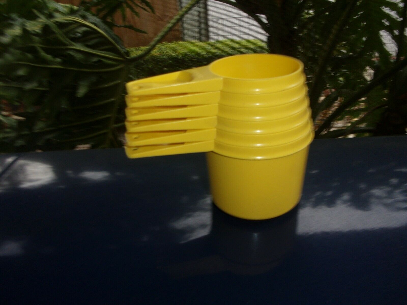 Vintage Tupperware Measuring Cups Yellow Complete Set Of 6 | #18107253
