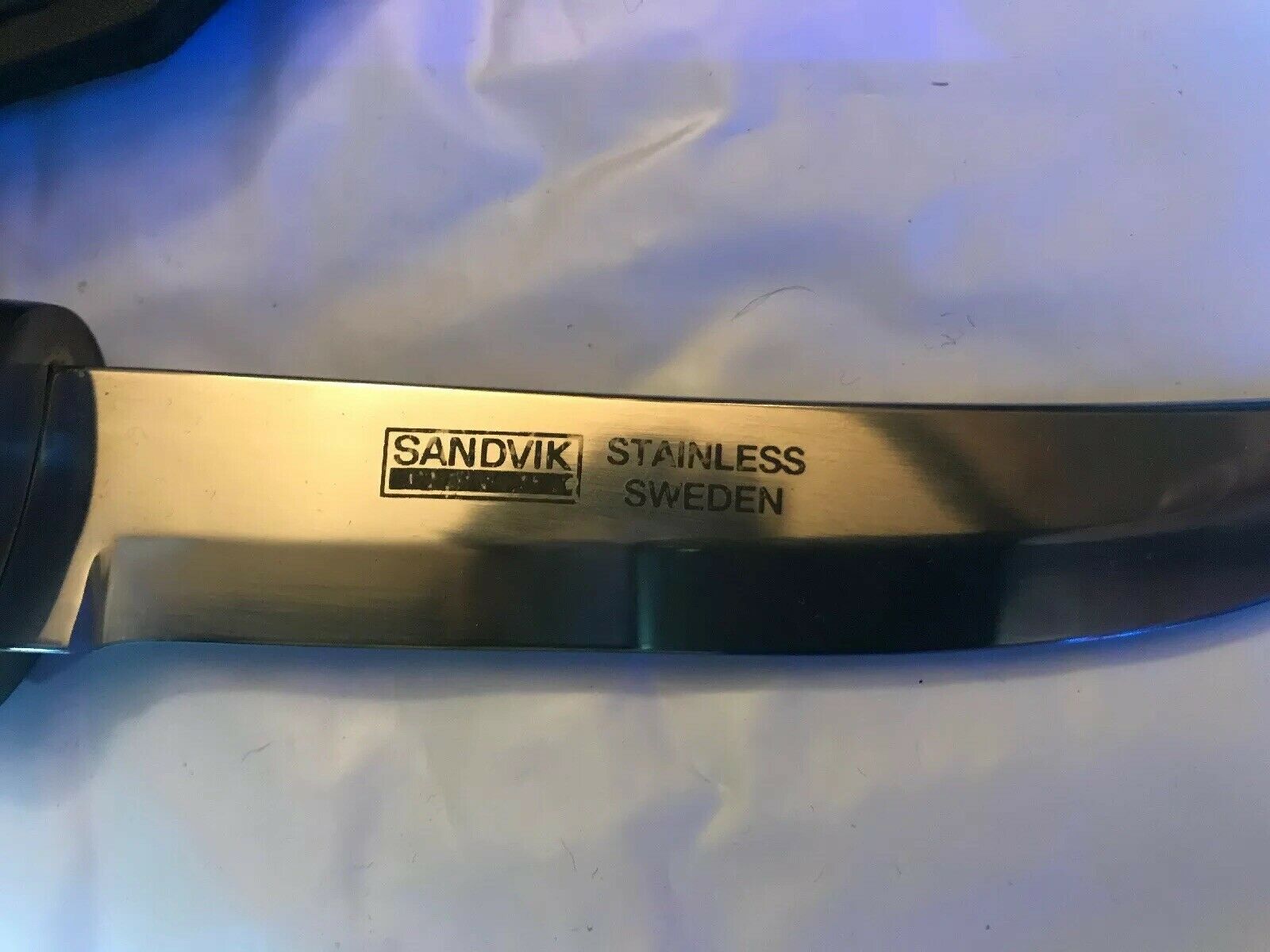 Vintage Sandvik Bushcraft Stainless Steel Fixed Blade Knife With ...