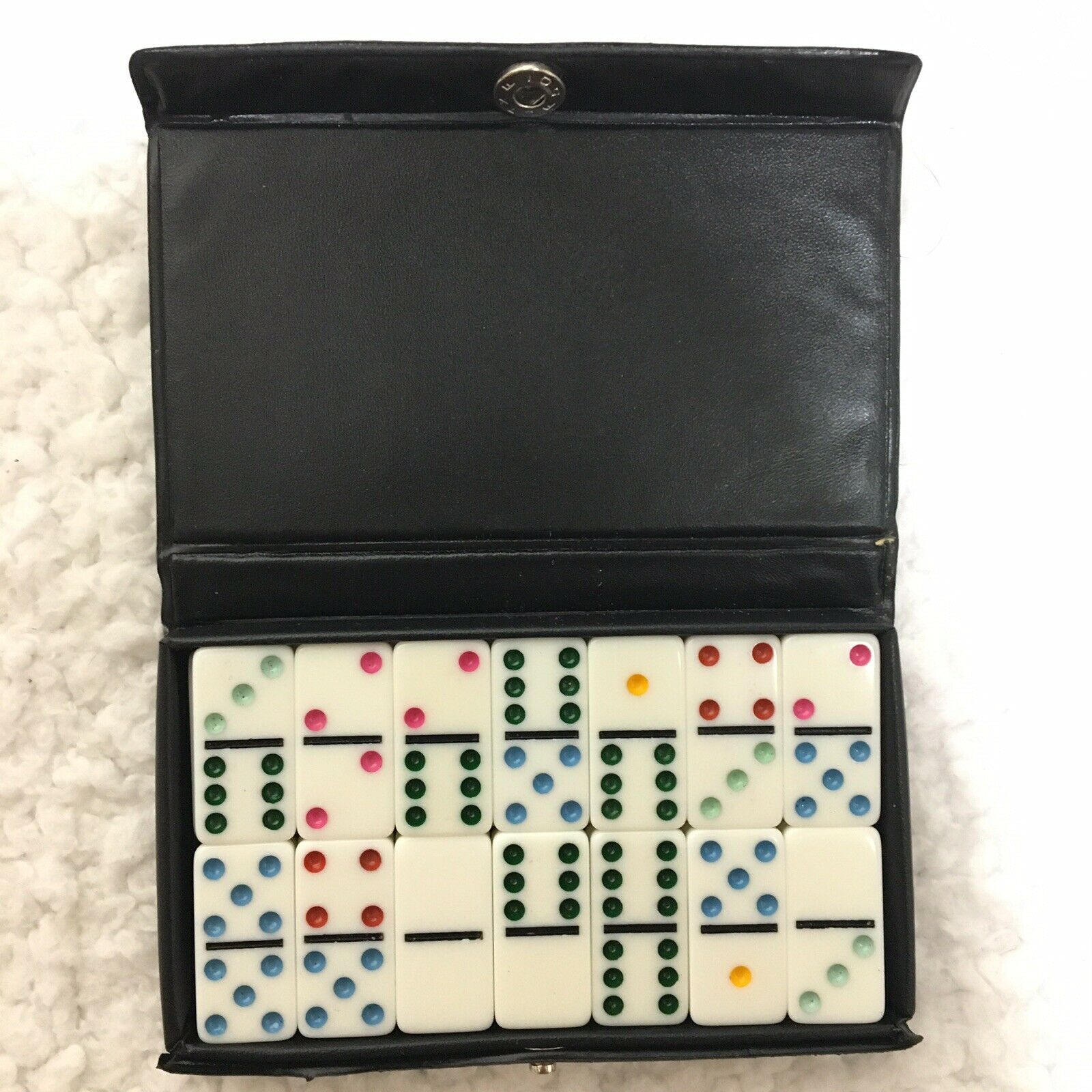 Vintage Pressman Toy Co Mini Domino Game Travel Pocket Size Case ...