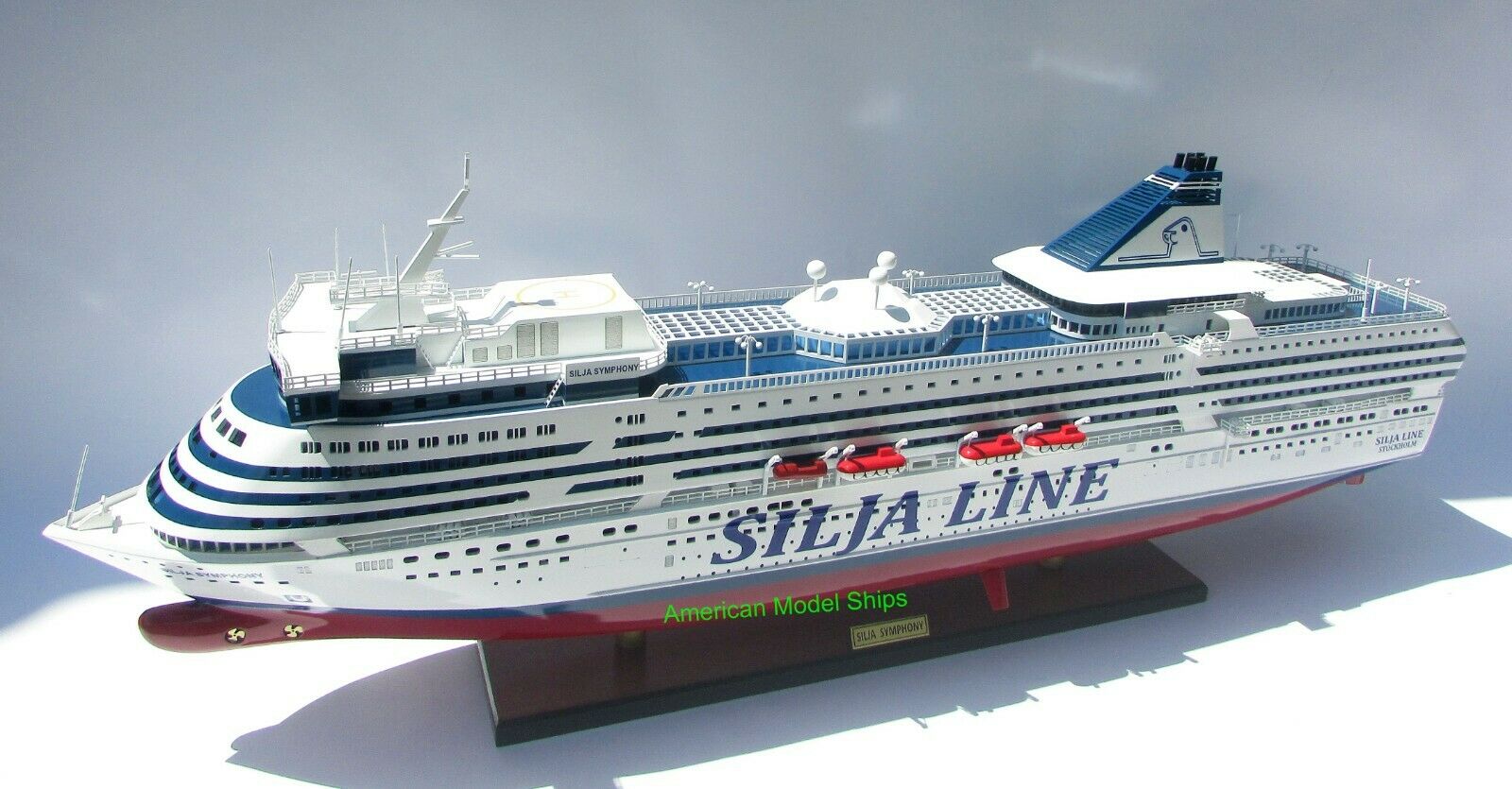Silja Symphony Cruise Ship Handcrafted Wooden Model 40 " Museum Quality ...