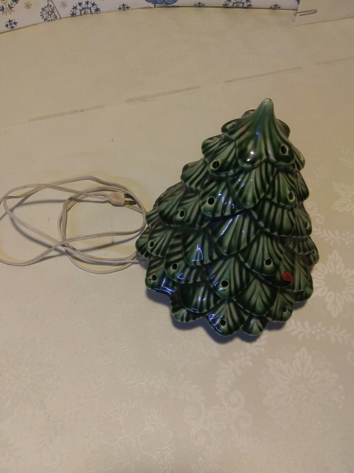 Vintage 12 Inch ATLANTIC MOLD Ceramic Christmas Tree No Base, No Lights ...