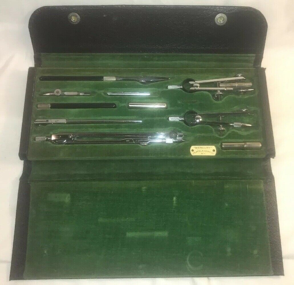 Vintage Keuffel & Esser Co. “Mercury” Drafting Set In Case | #18064101