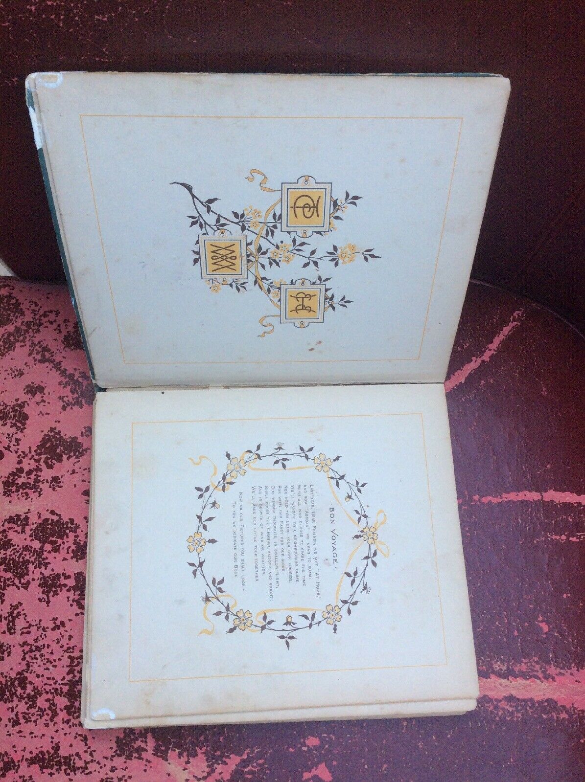 Antique Children ' S Picture Book Abroad Crane Houghton 1st Ed Ward ...