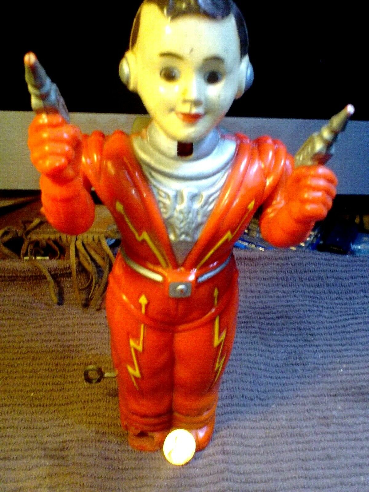 Vintage Toy Spaceman Irwin Man From Mars Wind Up USA Plastic Robot ...