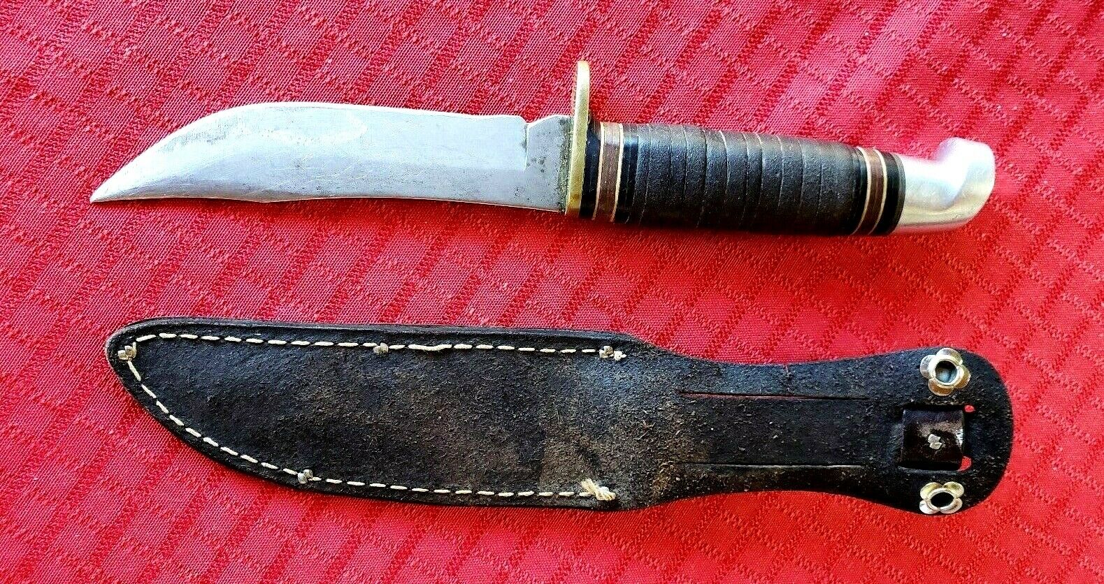 Vintage Western L66 Fixed Blade Hunting Survival Knife Made In USA ...