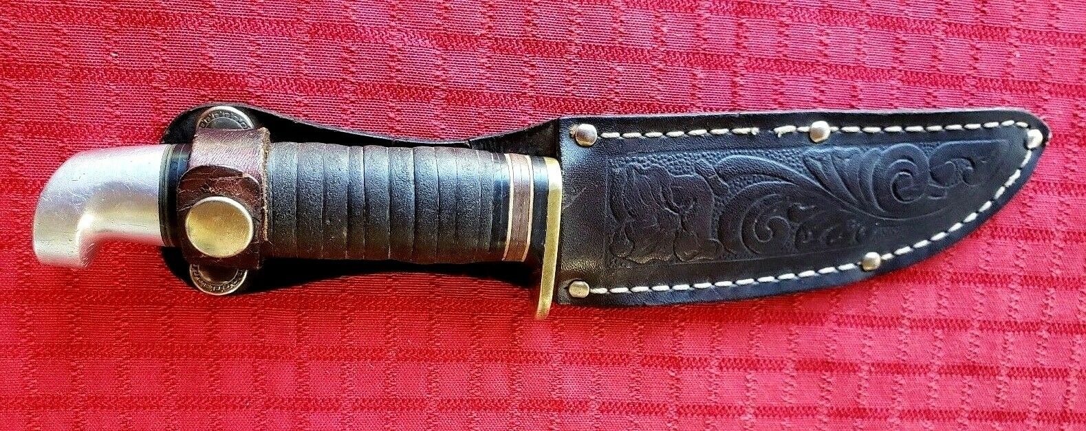 Vintage Western L66 Fixed Blade Hunting Survival Knife Made In USA ...