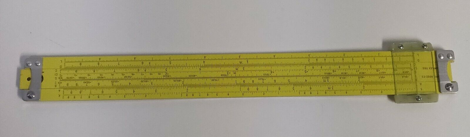 Vintage Pickett Model N902ES Simplex Trig Slide Rule Box Instructions ...
