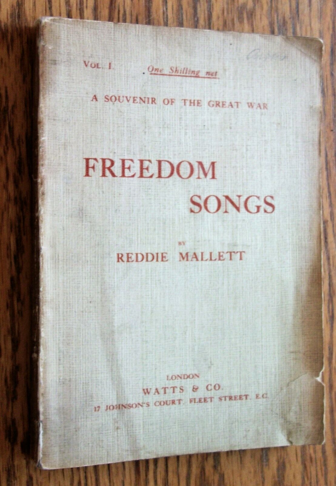 Freedom Songs A Souvenir Of The Great War 1916 Ww1 | #19499828