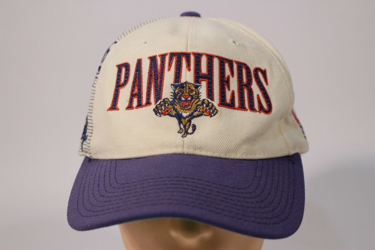 VTG Florida Panthers 90s NHL Hockey Throwback Snapback Hat Cap | #18003044