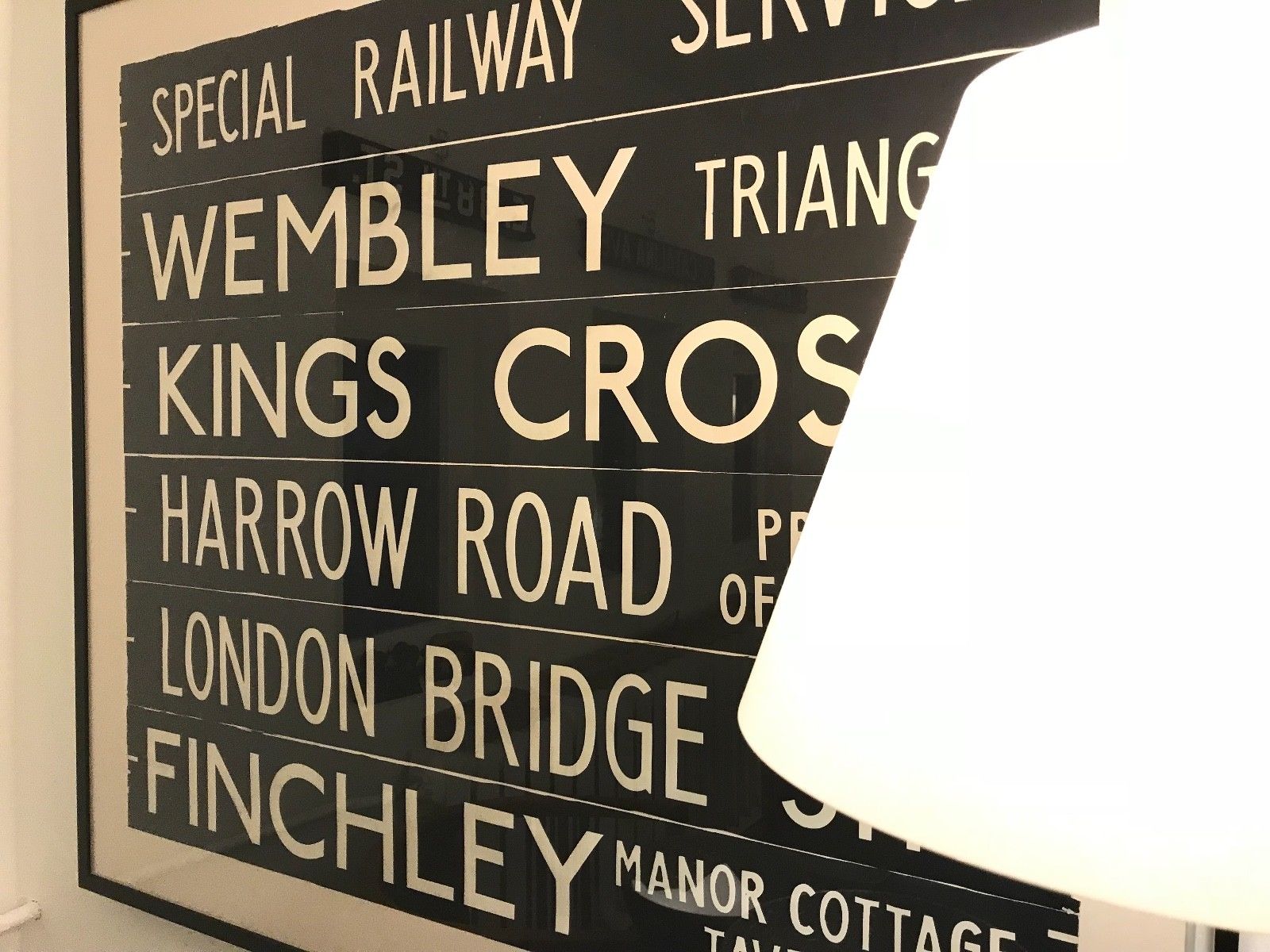 Vintage London Bus Blind Wembley Sudbury And Other Destinations | #17977896