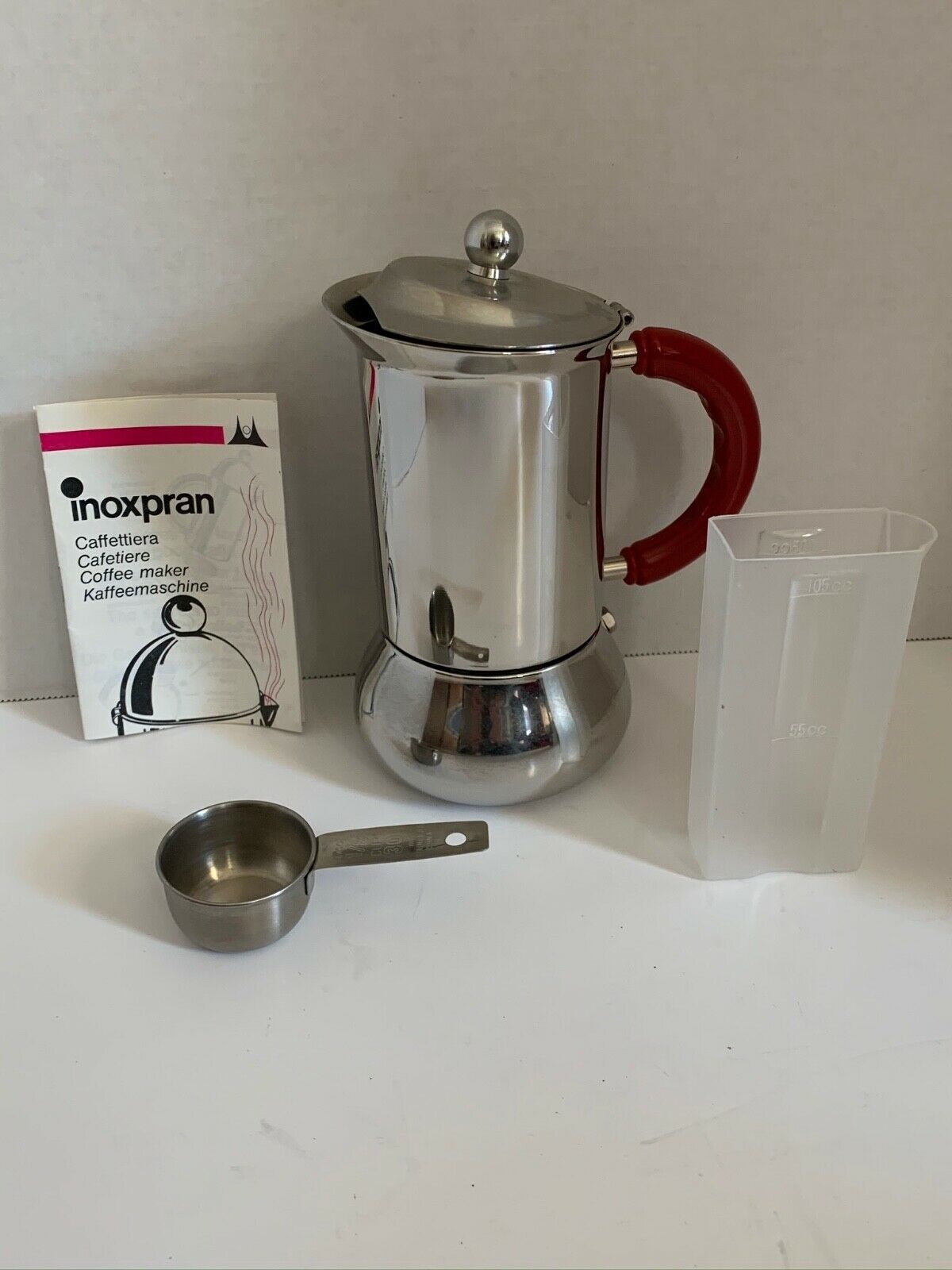 Vintage Inox 18/10 Stainless Italian Espresso Coffee Maker | #17992440