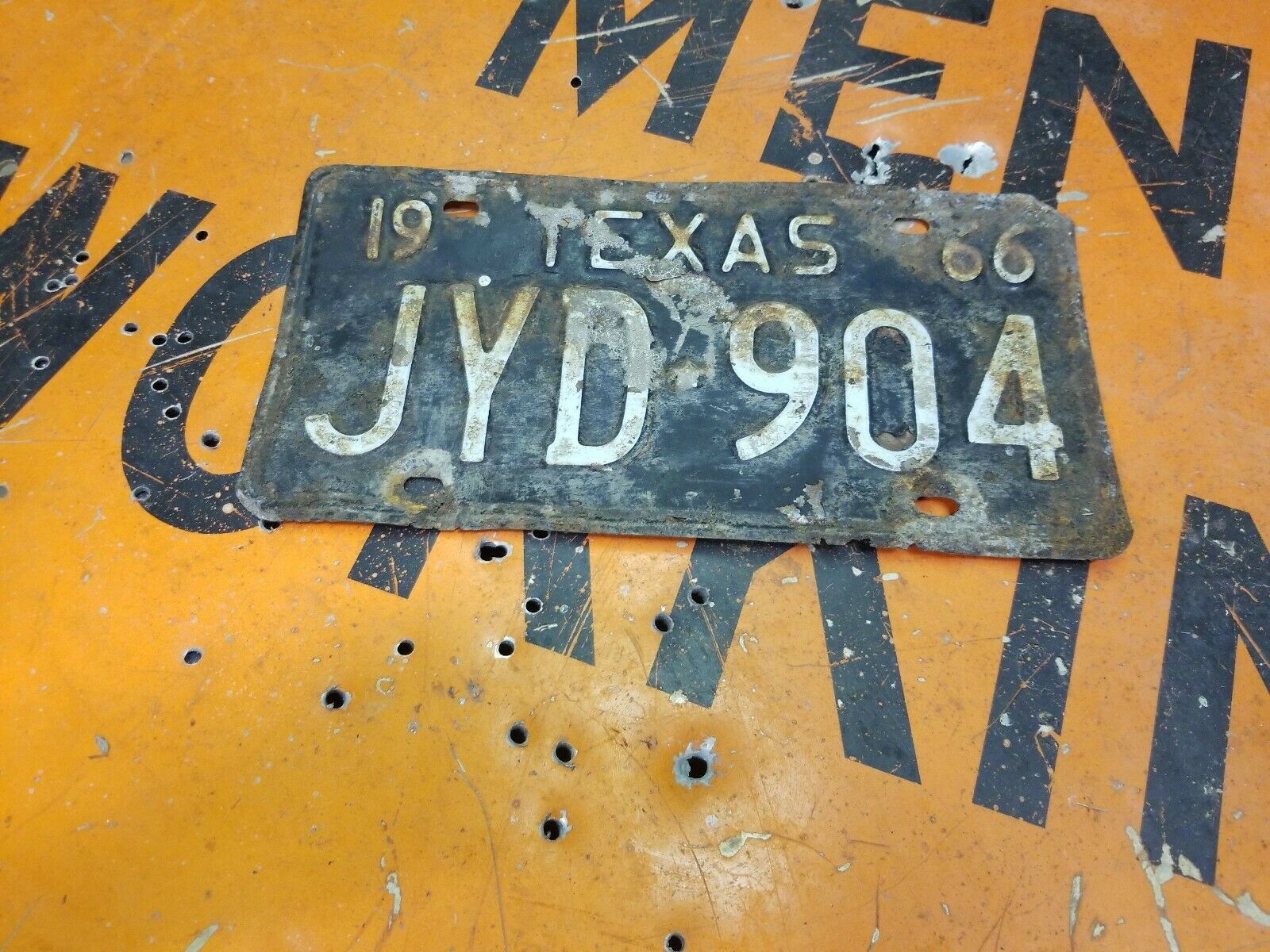 1966 Texas License Plate - Automobile Truck Vintage | #18133297