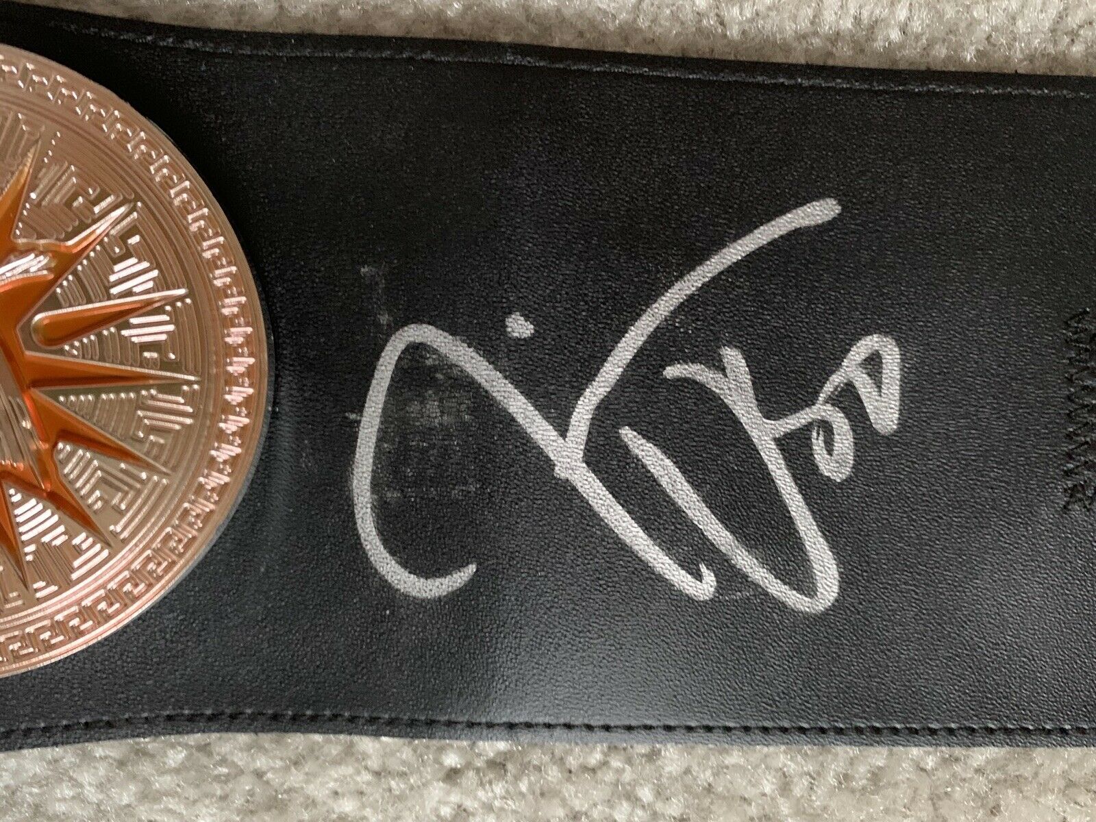PSA/DNA Uso Brothers Signed Tag Team Belt Jimmy Jey Auto | #17997631