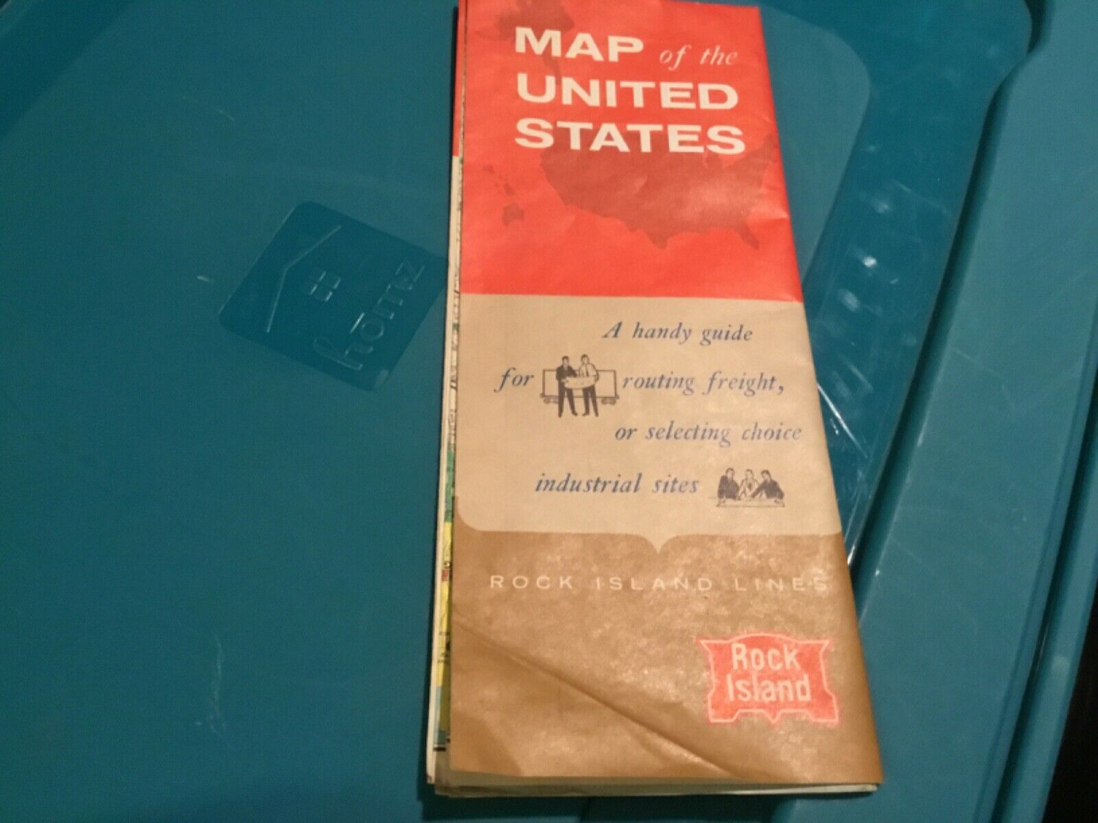 1969 Rock Island Railroad Map Of The United States | #18114266