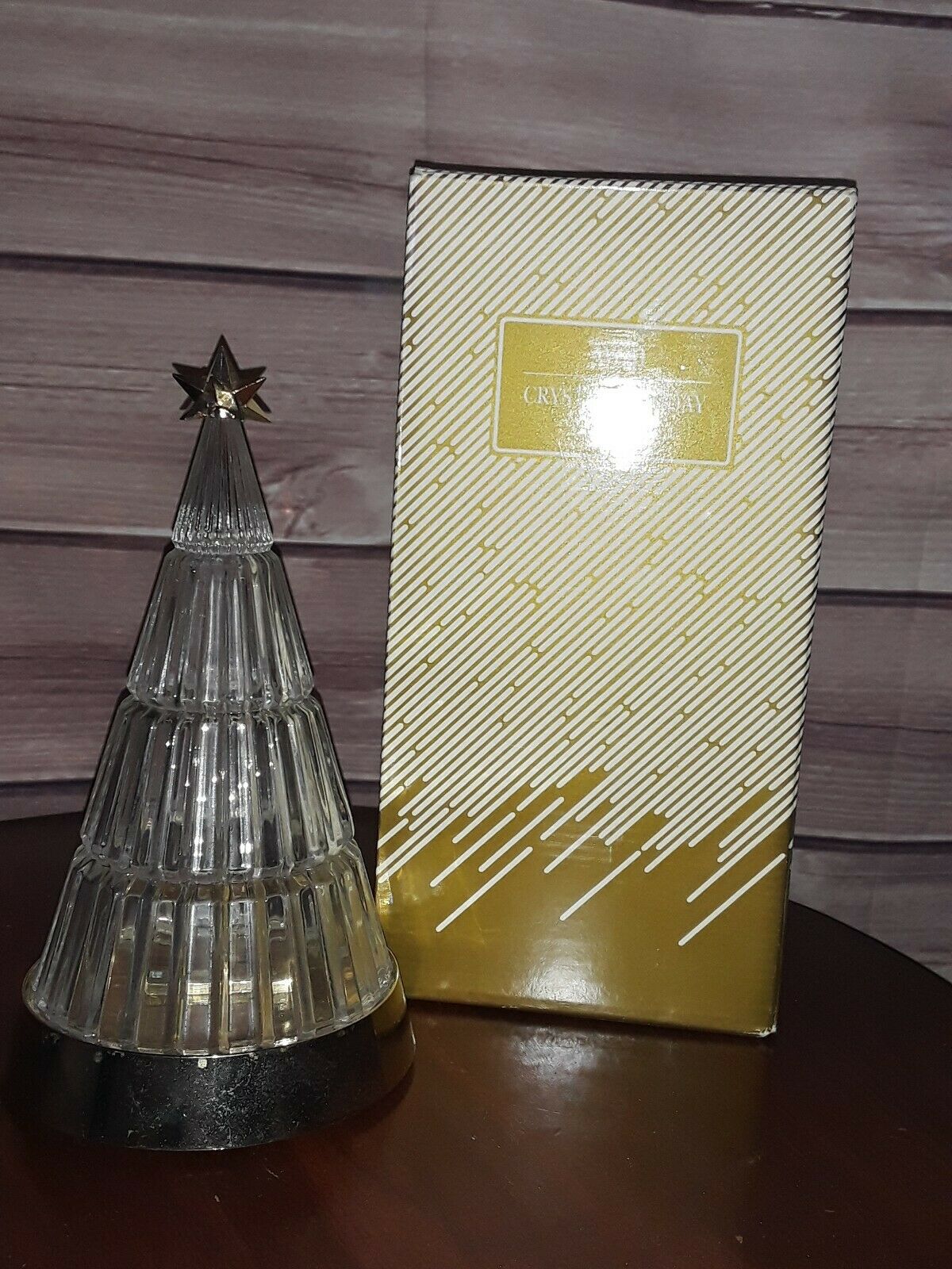 Vintage Avon Crystal Holiday Christmas Tree Color Battery Operated ...