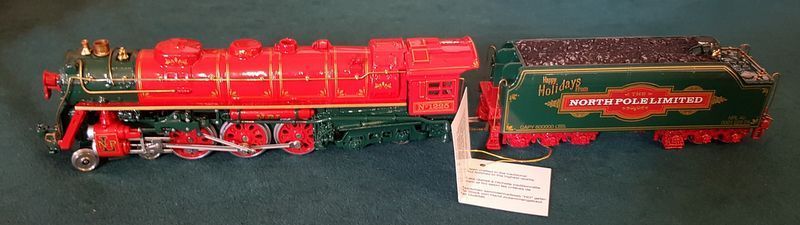 FRANKLIN NORTH POLE LIMITED EXPRESS 2 PIECE TRAIN HO SCALE DIE - CAST ...