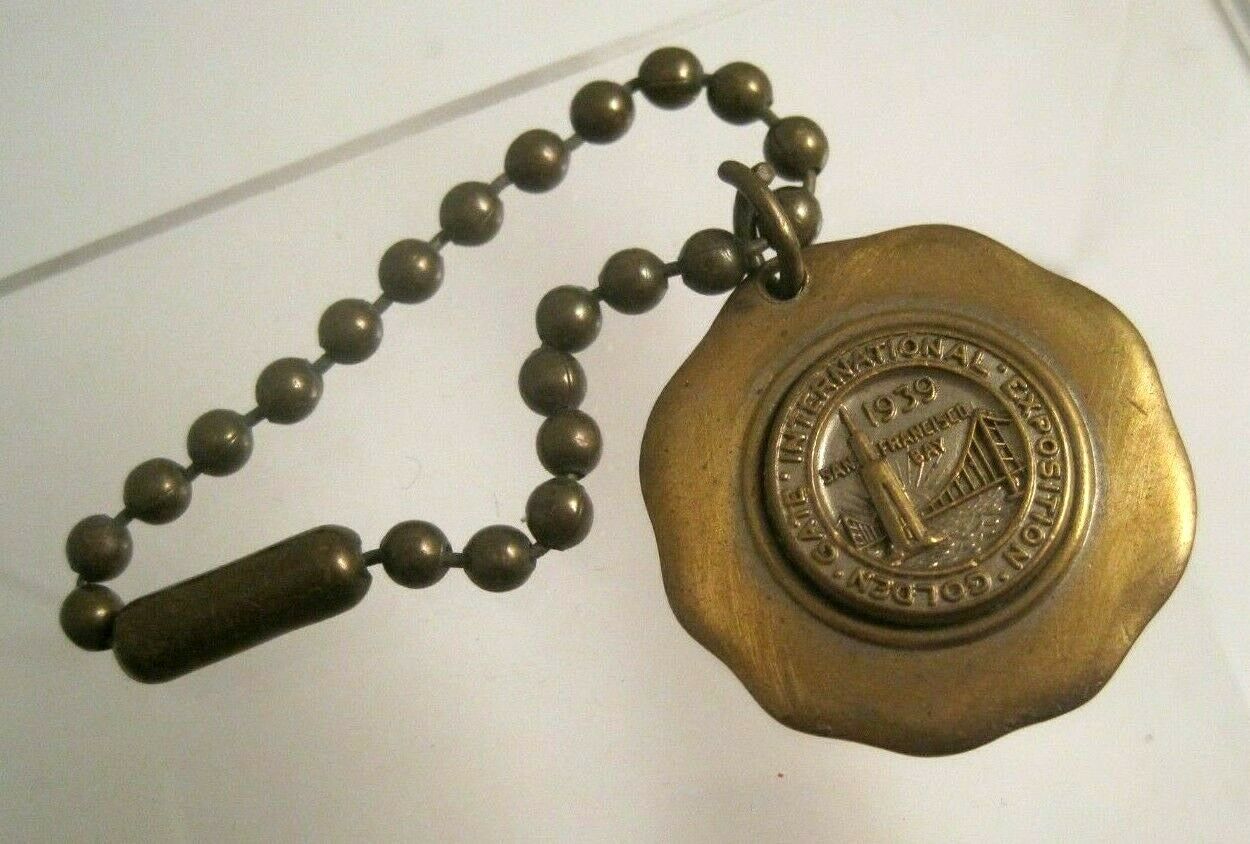 Vintage 1939 SAN FRANCISCO GOLDEN GATE INTERNATIONAL EXPOSITION KEY ...