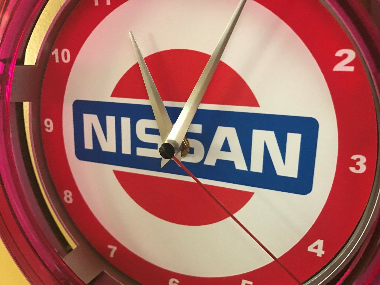 Nissan Datsun Motors Auto Garage Advertising Man Cave Neon Wall Clock ...