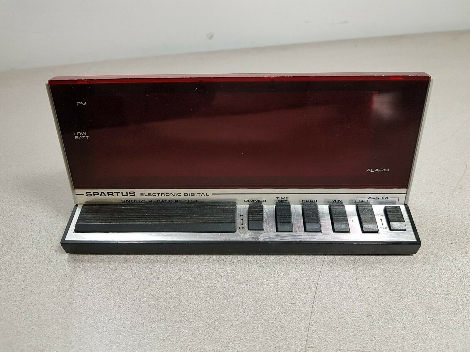 Vintage Spartus Electronic Large Digital Display Alarm Clock | #19280388
