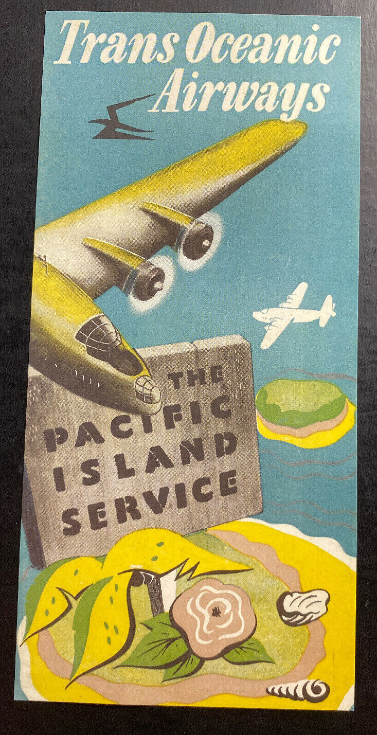 Australia Qantas Empire Airways Flyer Trans Oceanic Pacific Island Ser ...